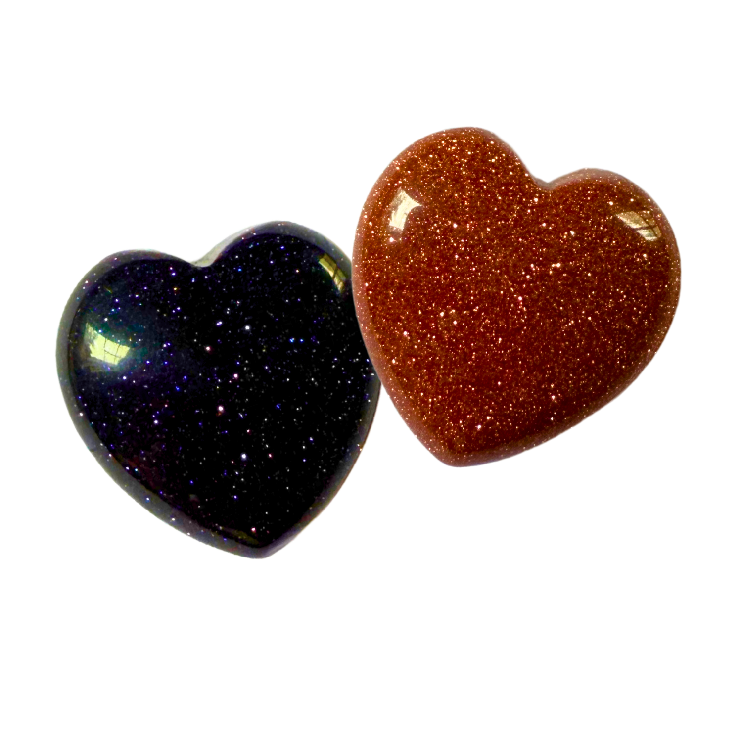Goldstone Heart Duo (Free Gift) – Energy Muse