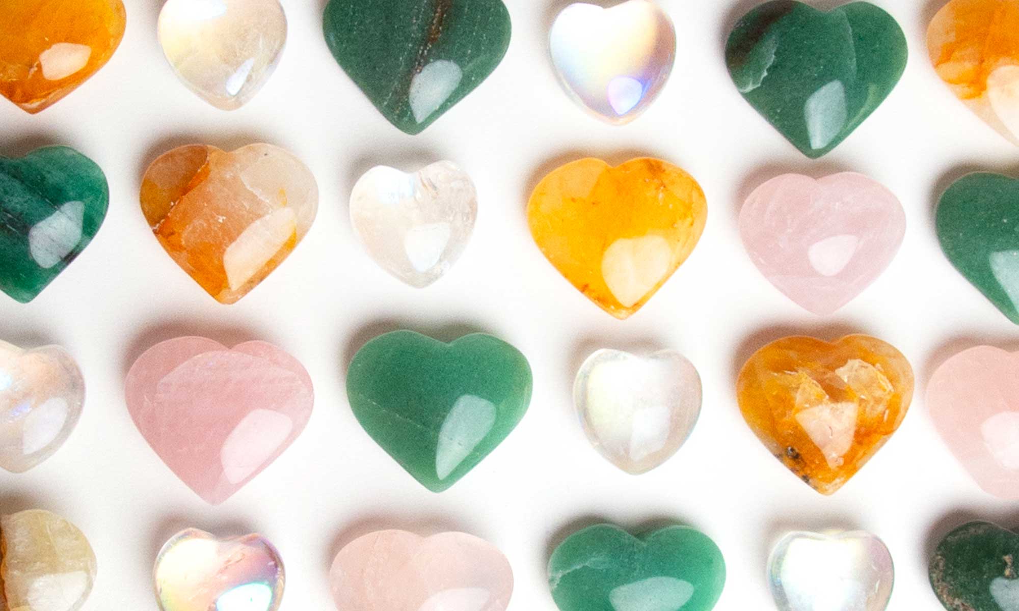 Crystal Hearts | Healing Crystal Hearts from Energy Muse