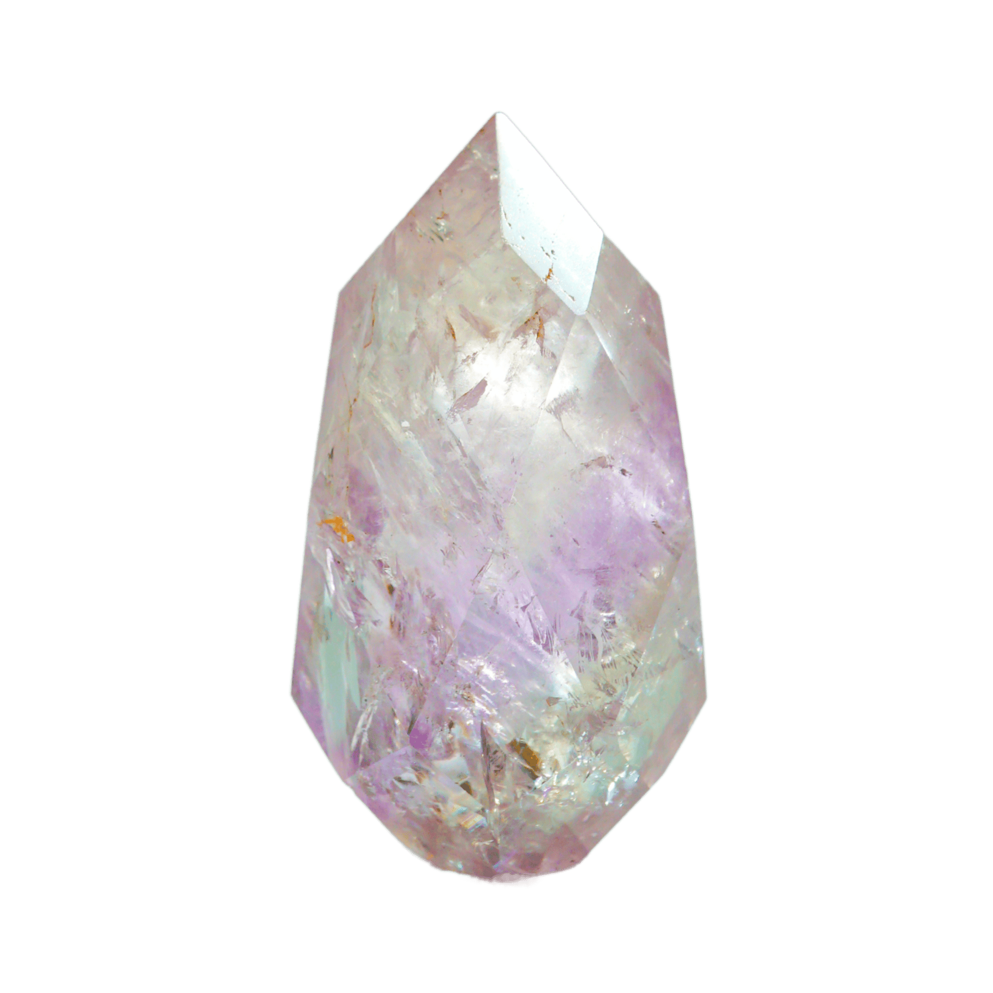 Amethyst Faceted Flame | Feng Shui Crystal for Calm and Clarity ...