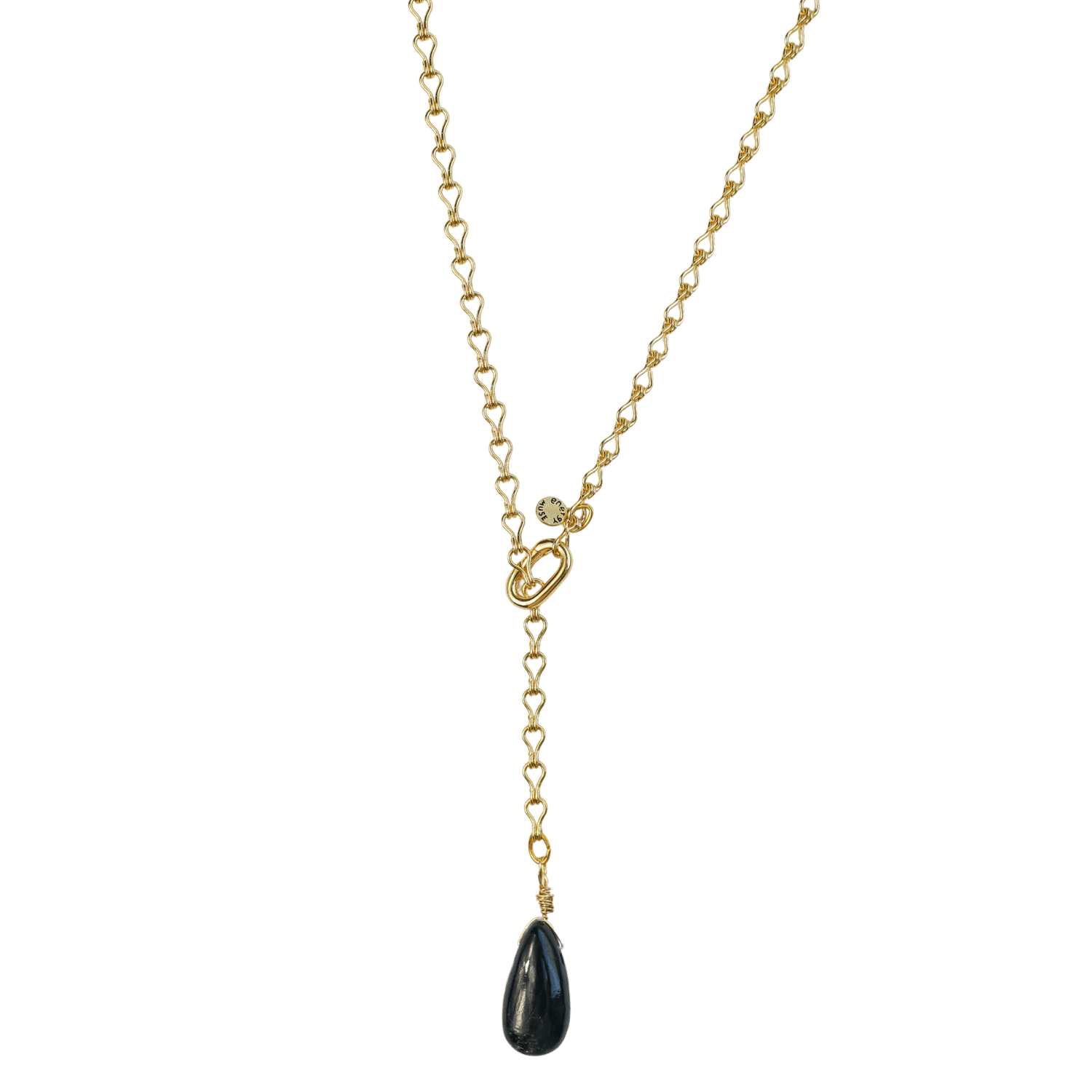 Black Tourmaline Lariat Necklace | Energetic Protection Crystal ...