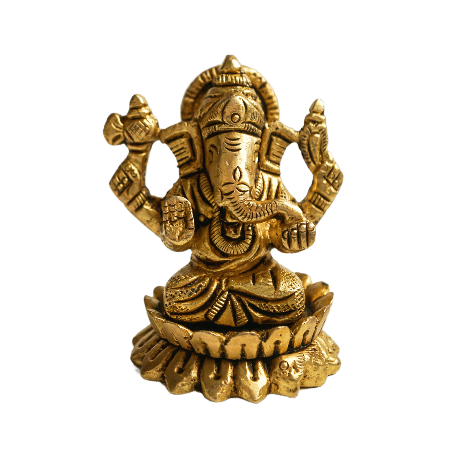Ganesh Brass Altar Statue – The Remover of Obstacles & Guide to Success ...