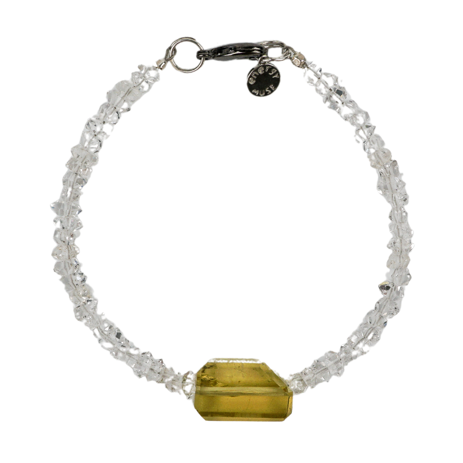 Hiddenite & Herkimer Diamond Bracelet – Abundance, Renewal & Higher ...