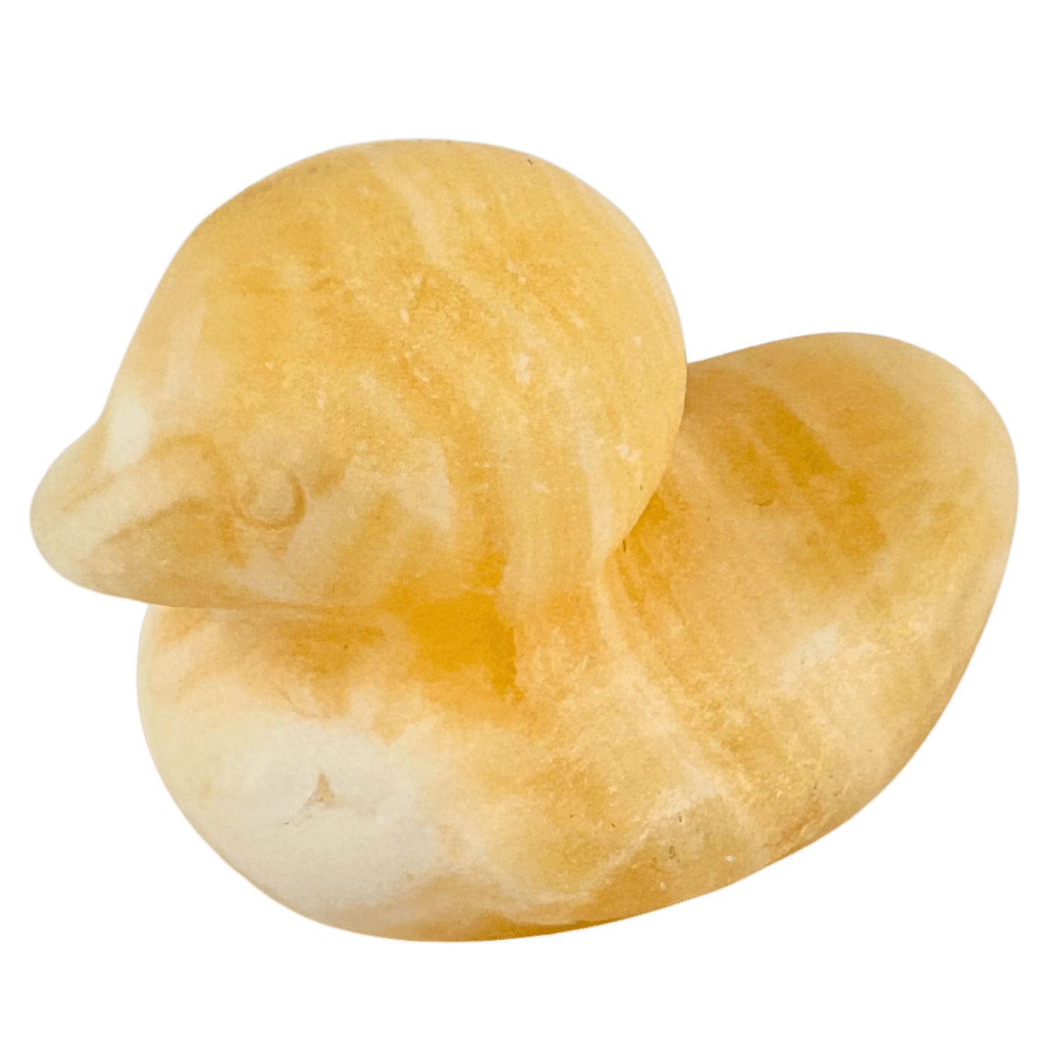 Calcite Duck Carving #387 – Energy Muse