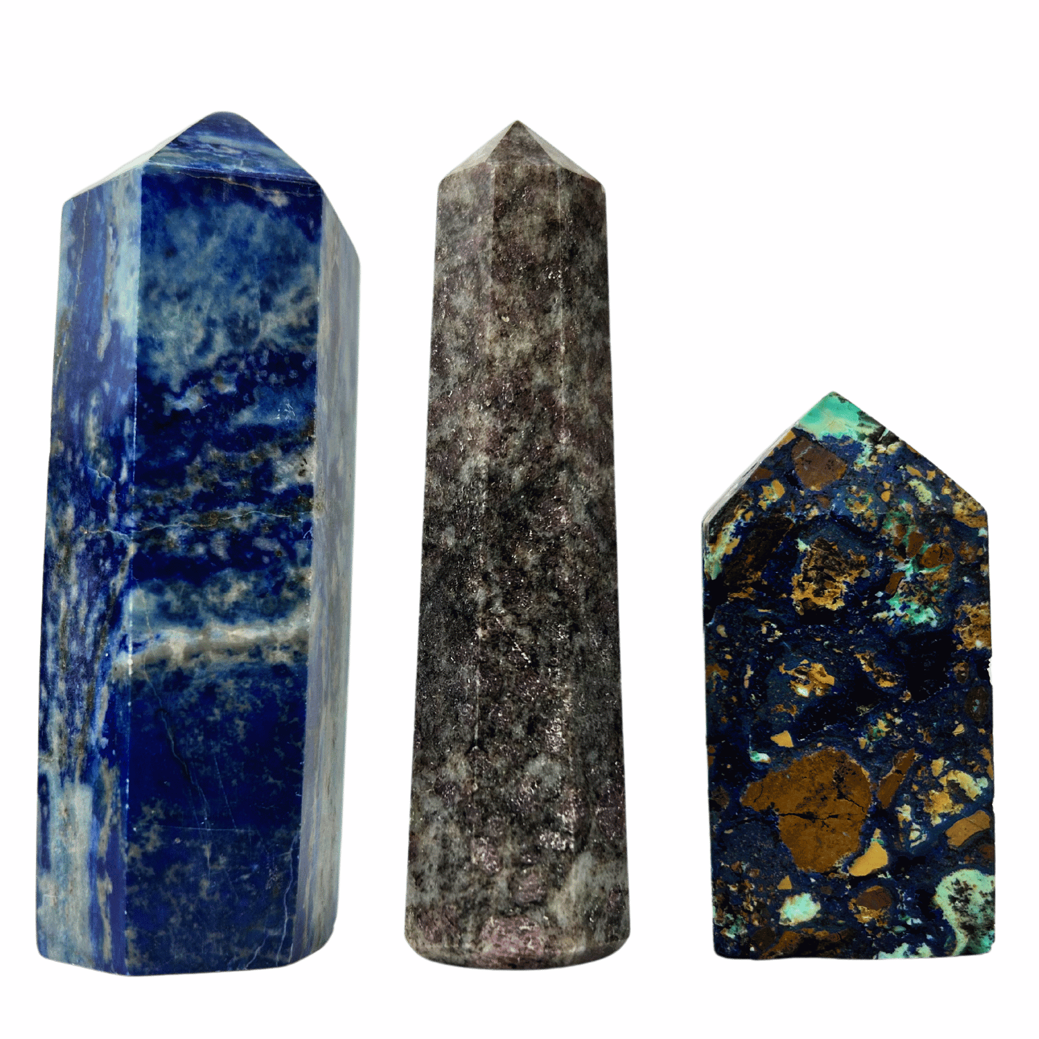 Points Collection #5 - Lapis, Azurite, Lepidolite #23 – Energy Muse