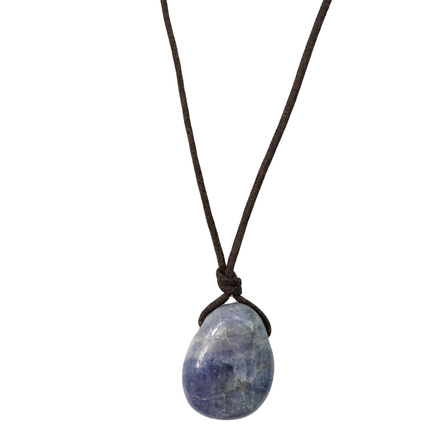Iolite Pendant Necklace – Intuition & Inner Guidance on Cotton Cord ...