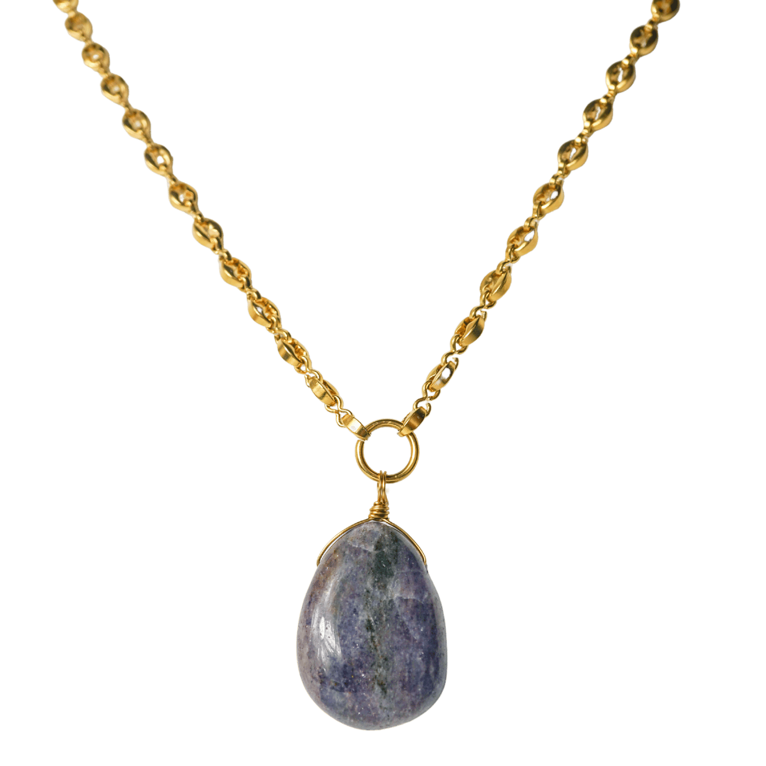 Iolite Pendant Necklace – Rare, Intuition-Enhancing Talisman – Energy Muse