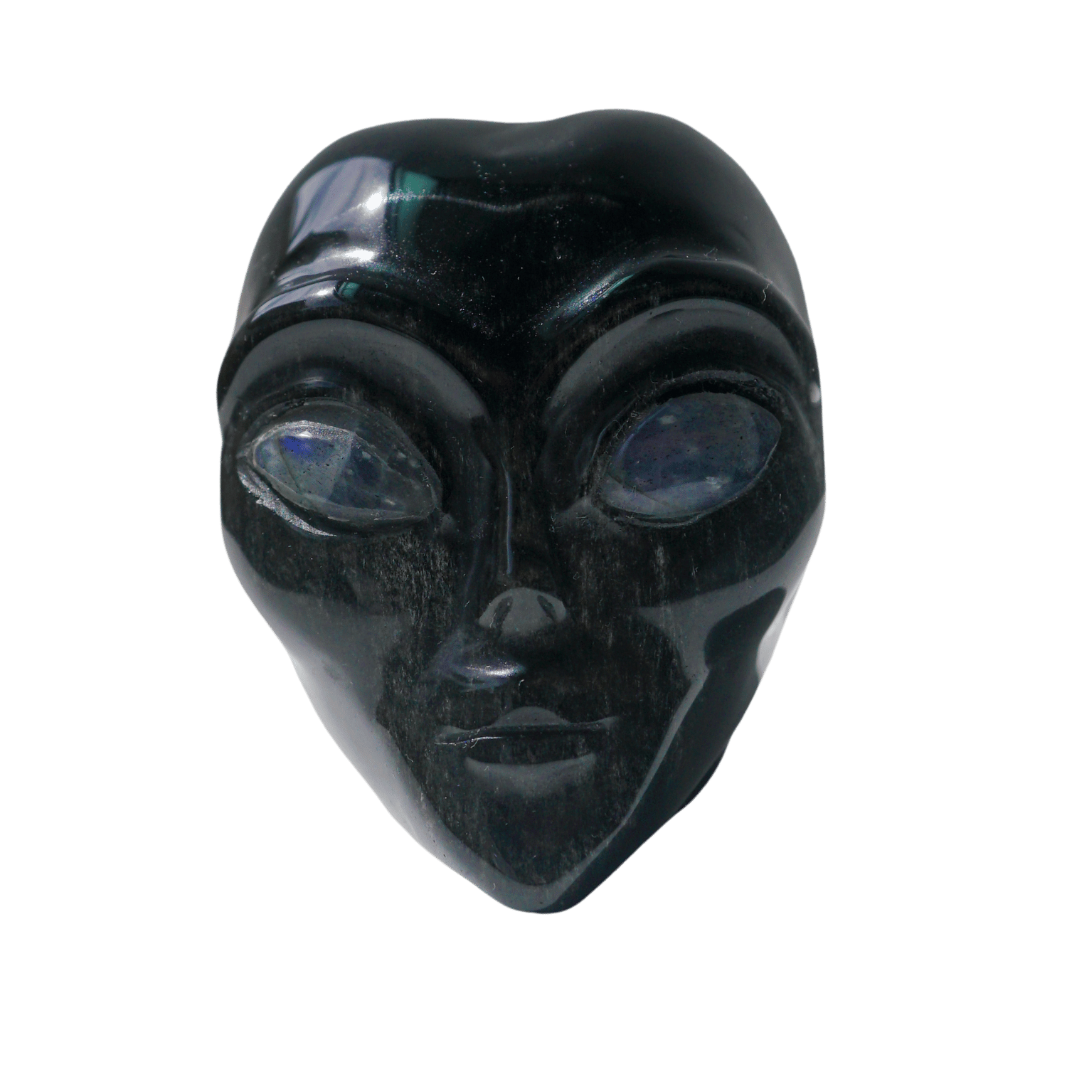 Obsidian Alien Head | The Watcher – Crystal for Protection & Shadow ...