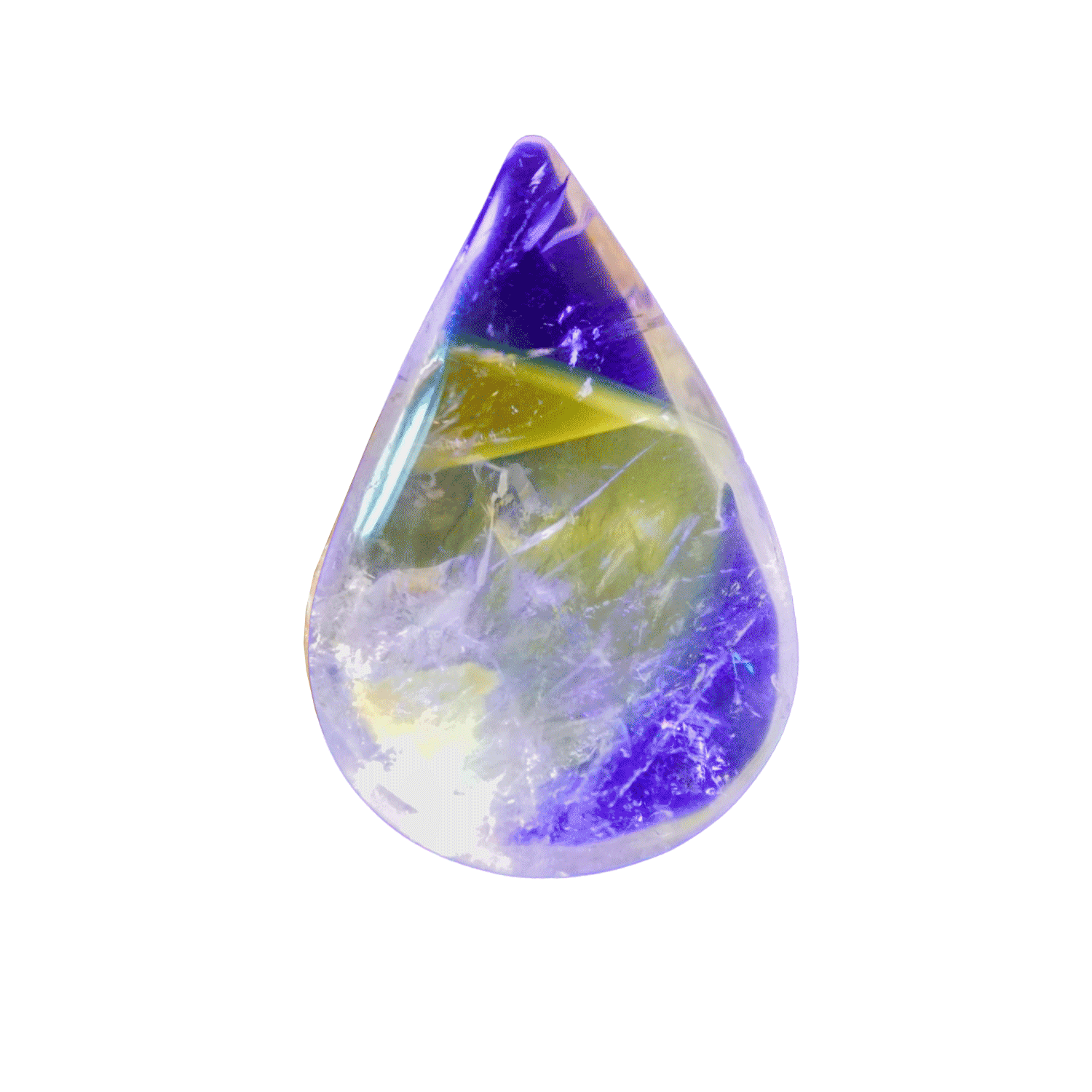 UV-Reactive Powellite Phantom Teardrop | Rare 2025 Crystal Discovery ...