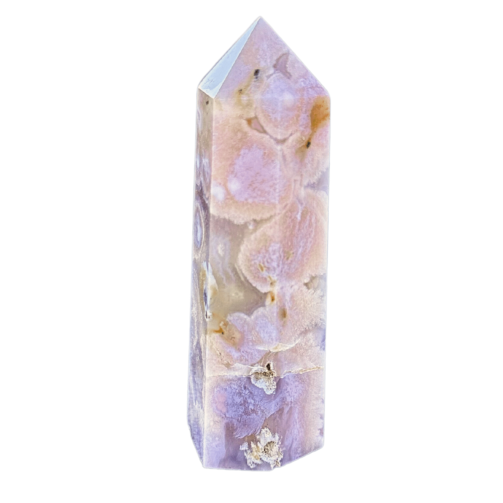Sakura Agate Point | Shop Flower Agate at Energy Muse