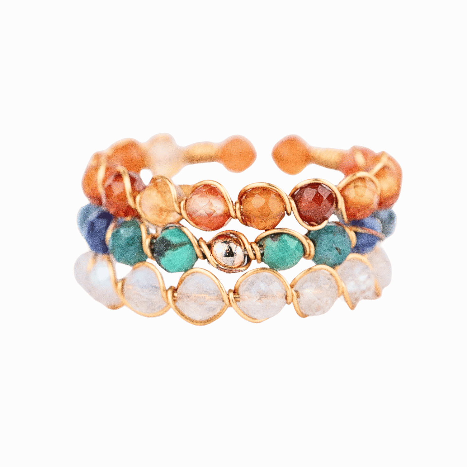 Next-level Health Ring Bundle | Shop Health Crystal Rings – Energy Muse