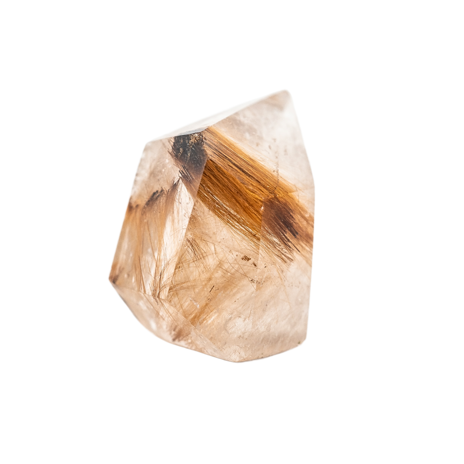 Rutilated Quartz Freeform Flat Crystal | Shop genuine Rutilated Quartz ...