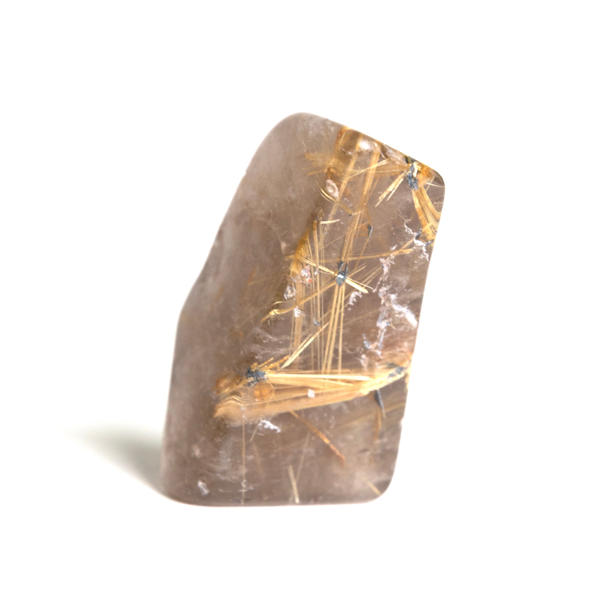 Rutilated Quartz Freeform Flat Crystal | Shop genuine Rutilated Quartz ...