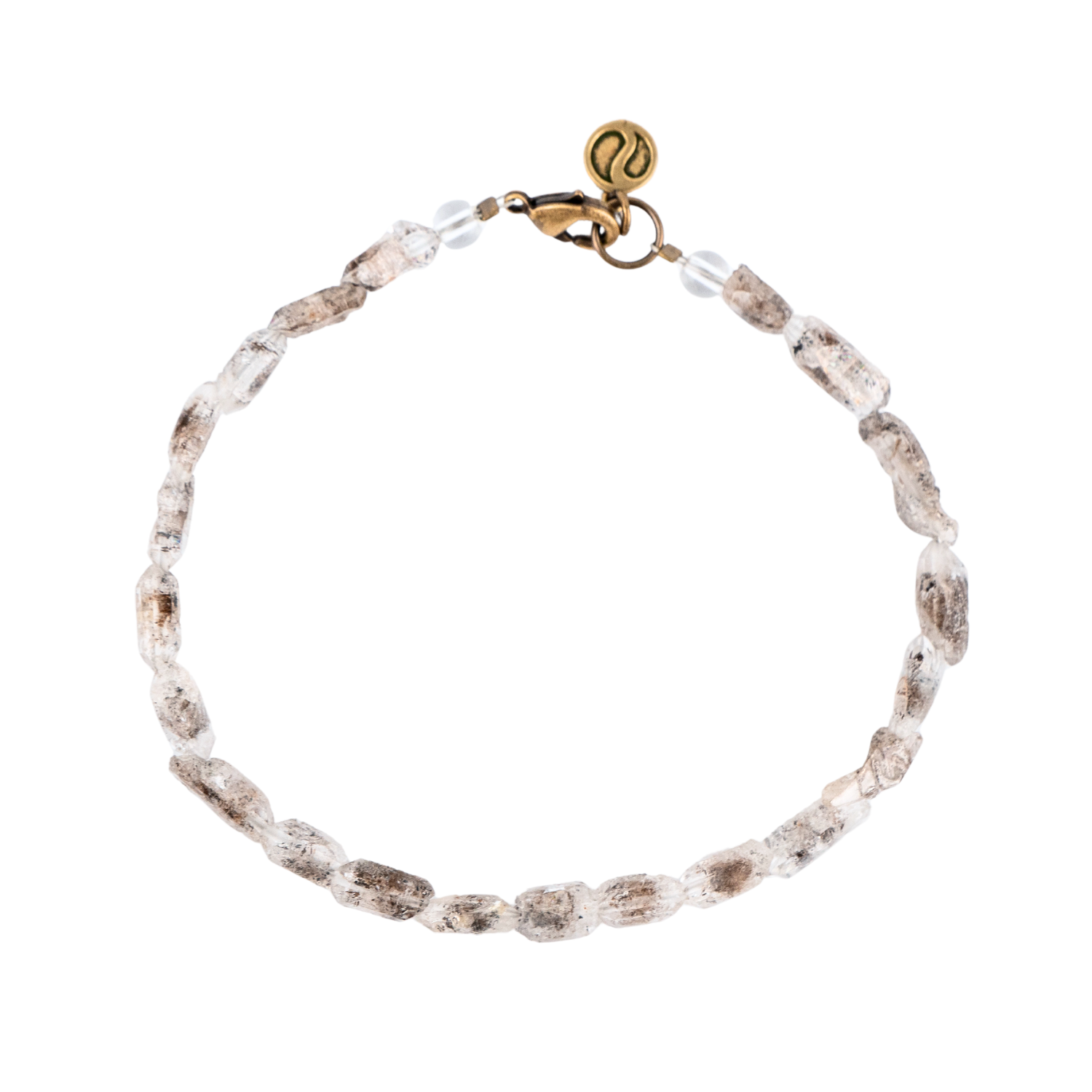 UV-Reactive Smoky Diamond Quartz Bracelet | Shop Crystal Code Bracelets ...