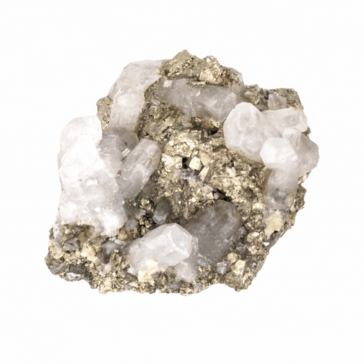 Pyrite with Quartz Specimen | Shop Pyrite at Energy Muse