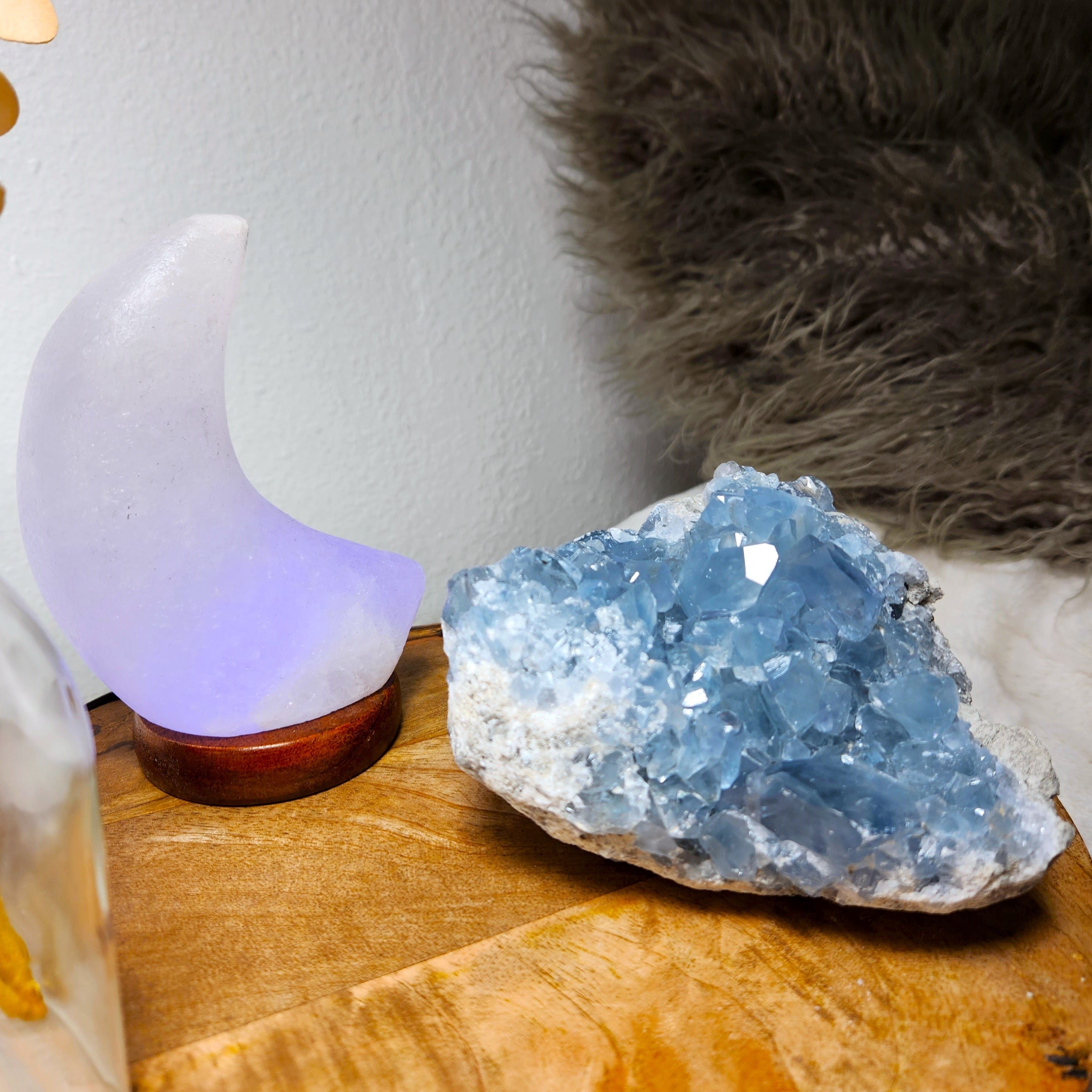 One-of-a-Kind Celestite Freeform Crystal • D – Energy Muse