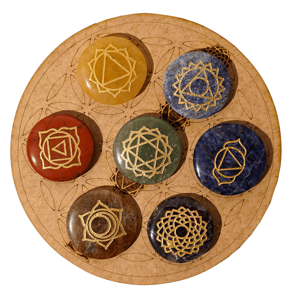 Chakra Stones Grid Set | Shop Chakra Healing Tools at Energy Muse