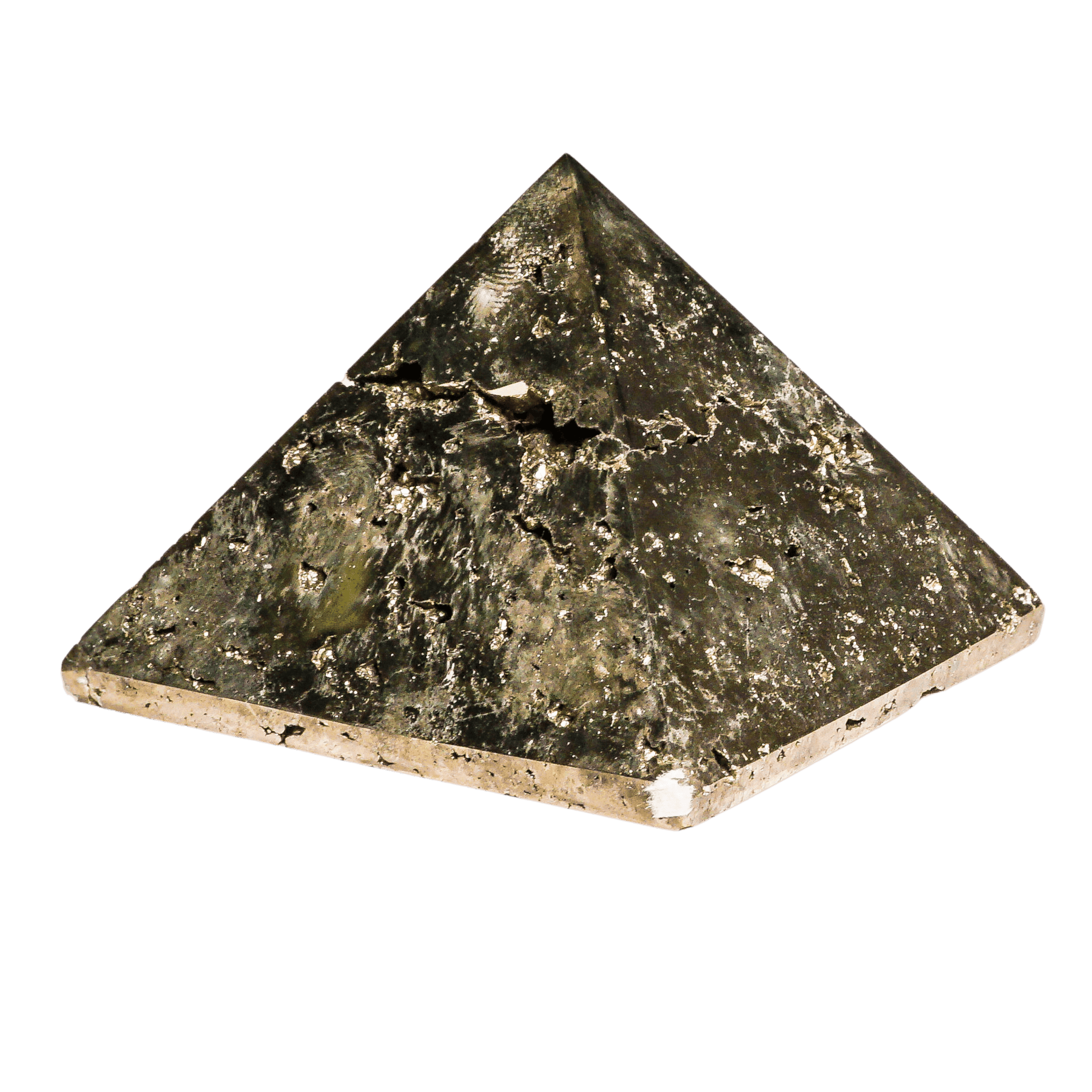 Pyrite Pyramid | Shop Golden Pyrite Pyramids from Peru – Energy Muse